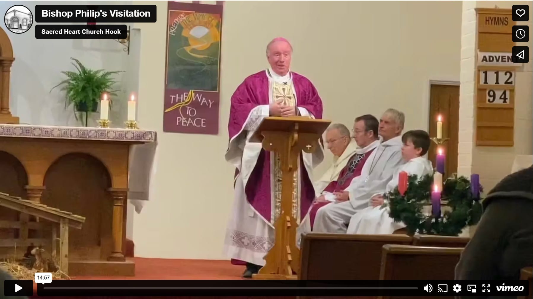 Bishop Philip's Visit to Sacred Heart - Sacred Heart Hook Catholic Church